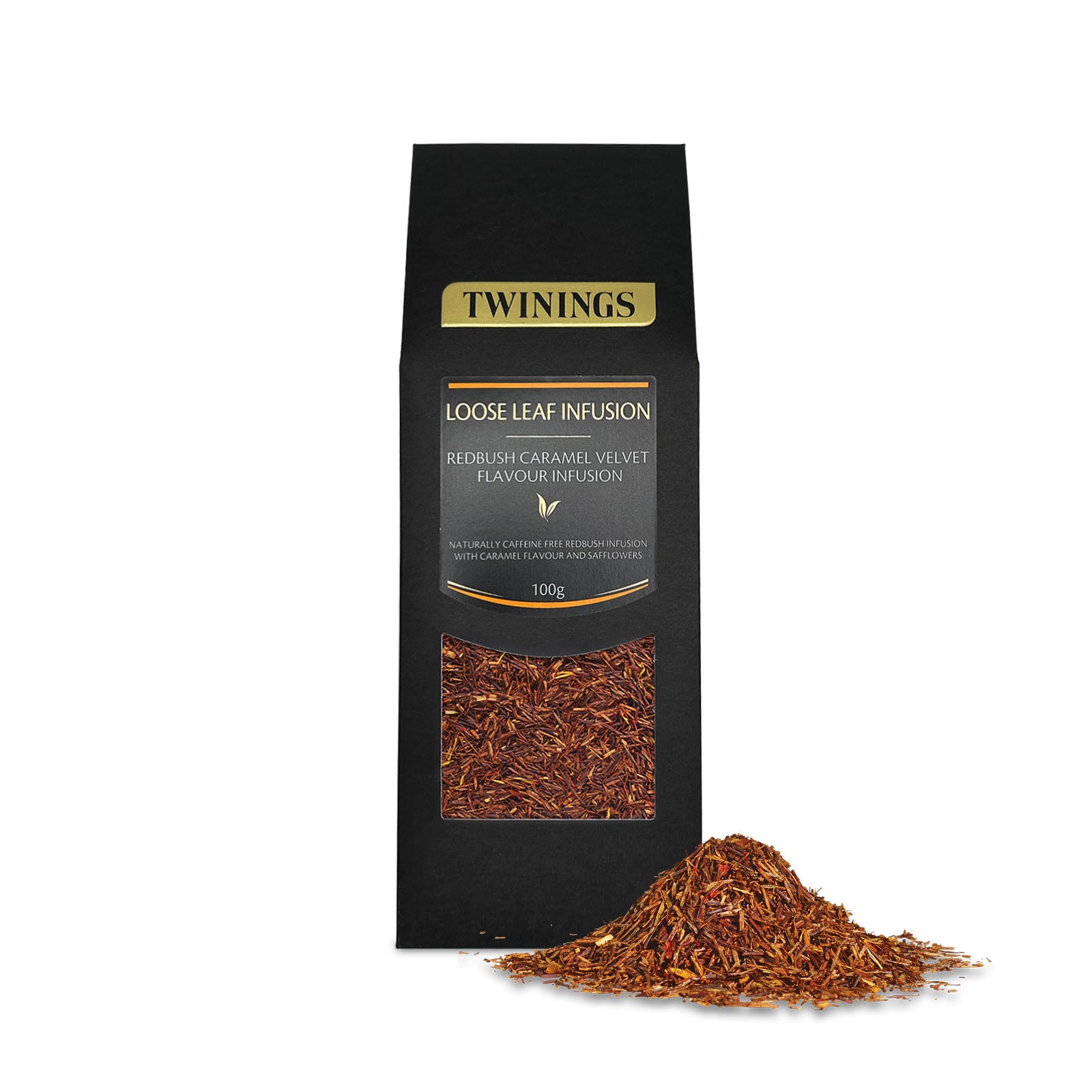 Redbush Caramel Velvet Flavour Infusion - 100g Loose Leaf Infusion – Twinings