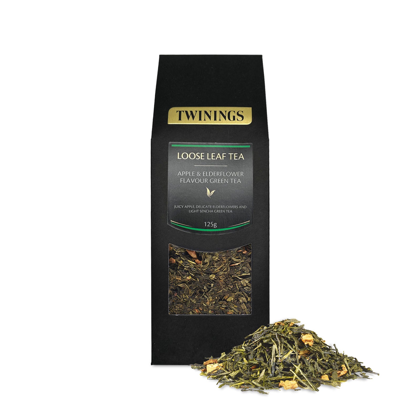 Apple & Elderflower Flavour Green Tea - 125g Loose Leaf Tea – Twinings