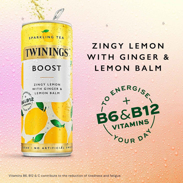 Twinings Sparkling Tea Boost 250ml Can