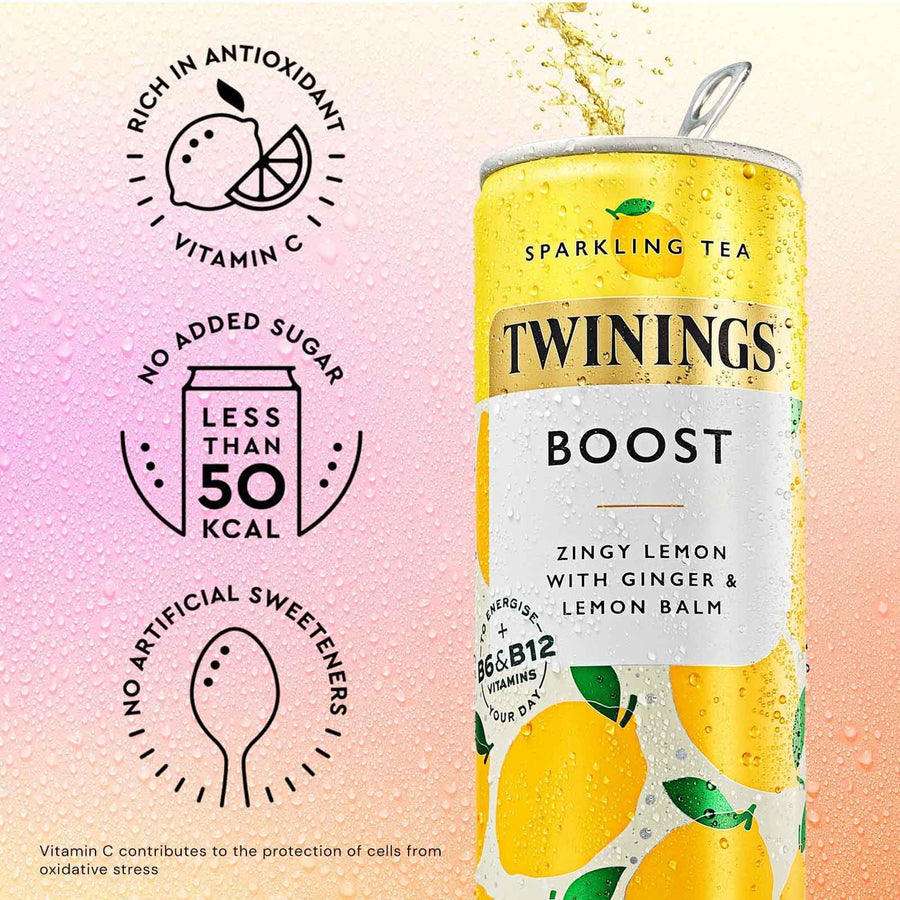 Twinings Sparkling Tea - 12 Can Selection Pack
