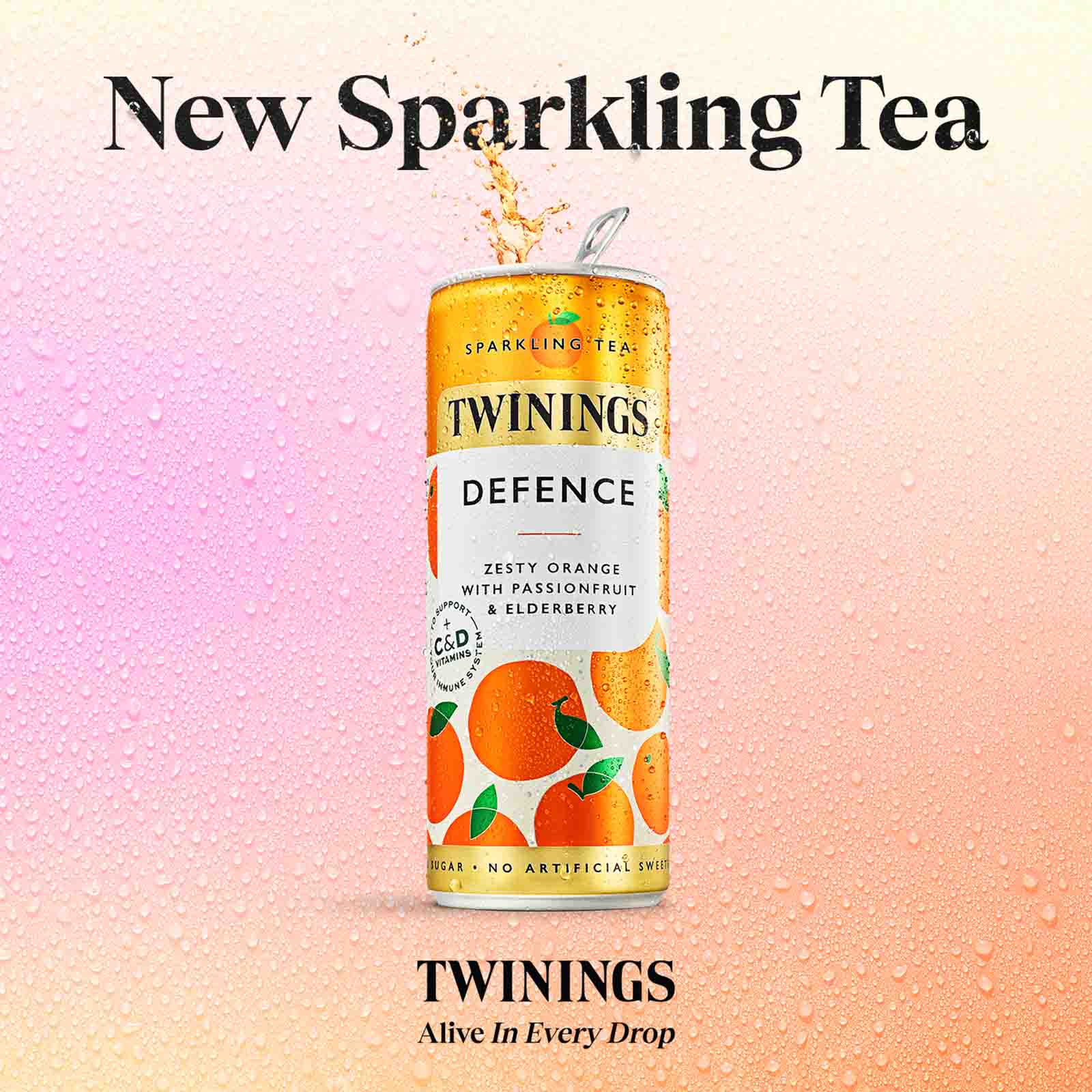Twinings Sparkling Tea Defence 250ml Can