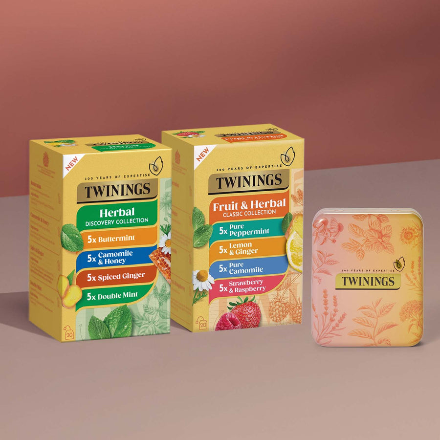 Fruit & Herbal Selection Pack With FREE Pocket Tin – Twinings