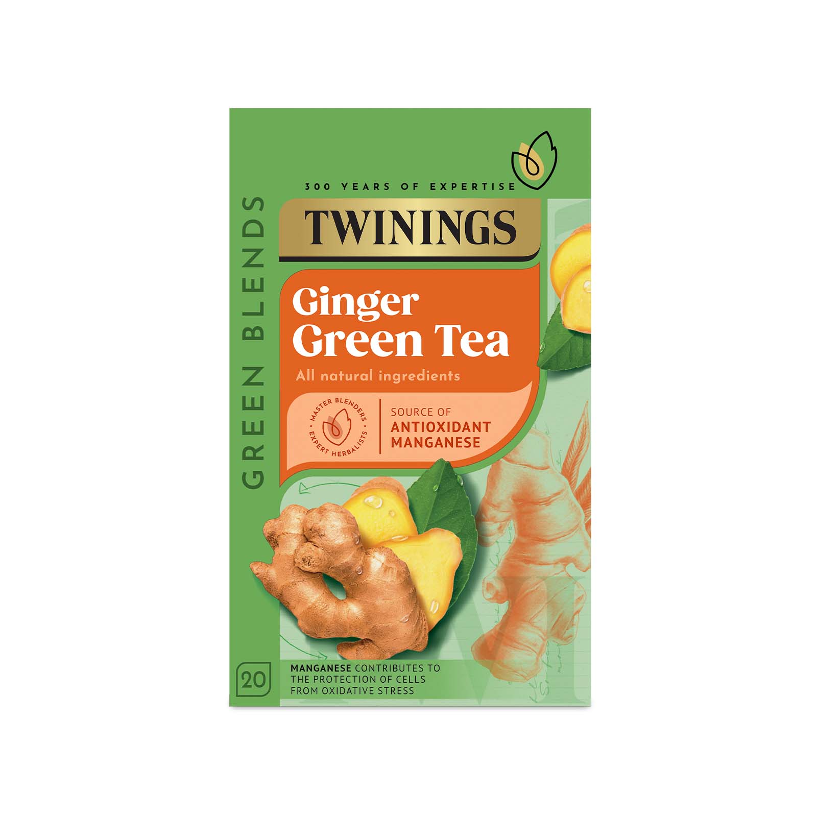 Ginger Tea - Lemon & Ginger Tea Bags - Tea from Ginger Root - Twinings