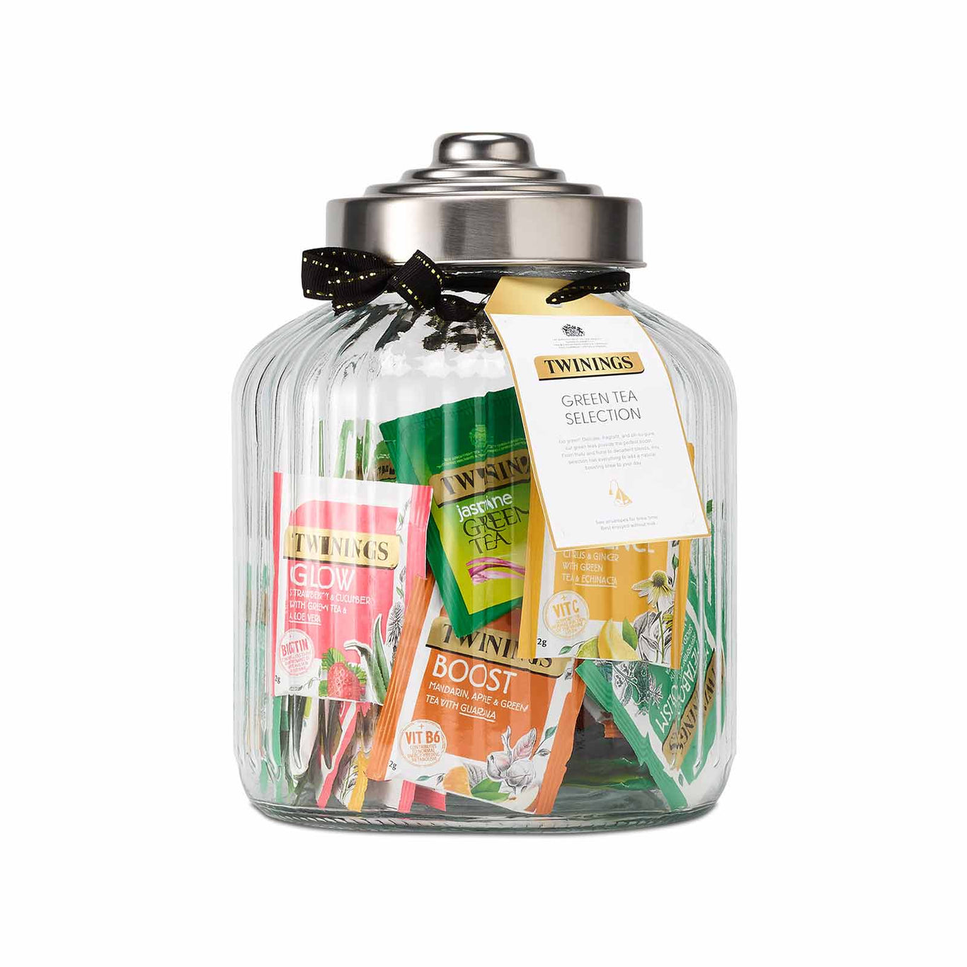 Tea Filled Gift Jars | Glass Reusable Storage Jars for Sugar, Coffee ...