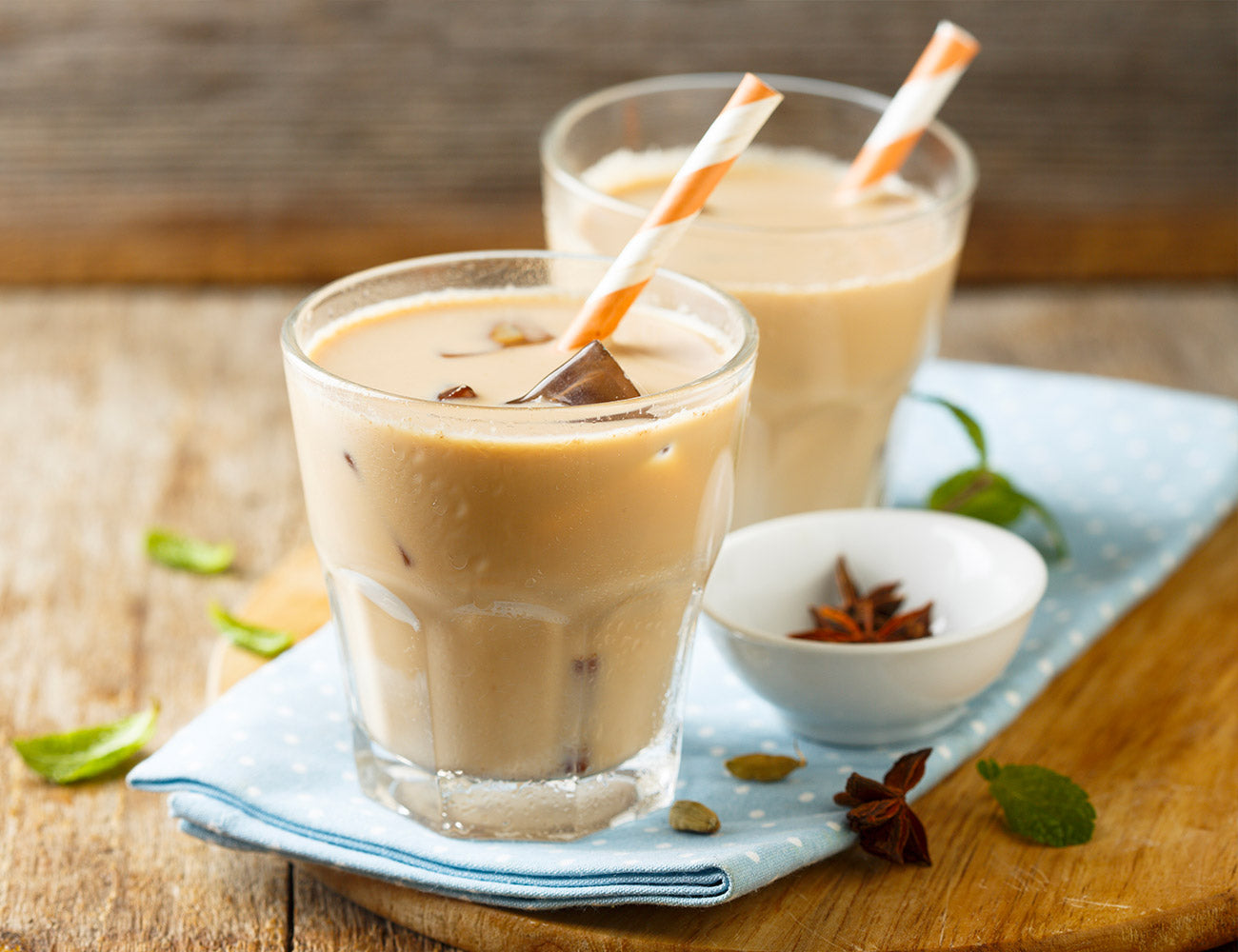 Enjoy a tea latte from Twinings