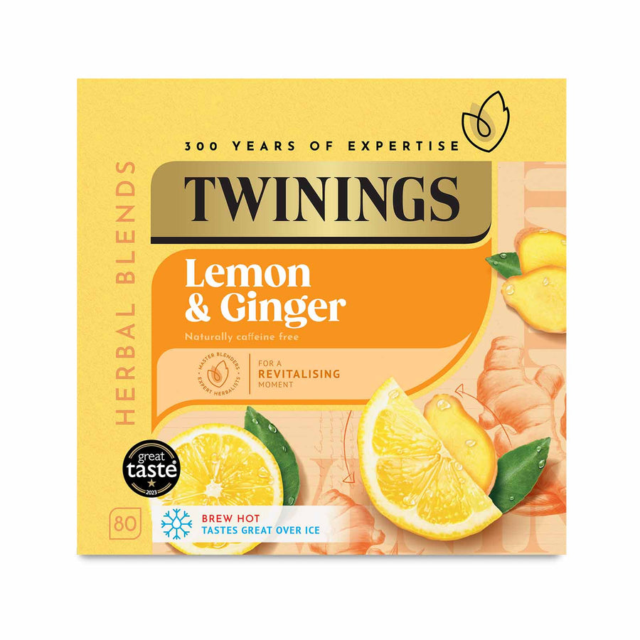 Ginger Tea Bags - Lemon & Ginger Teas - Twinings