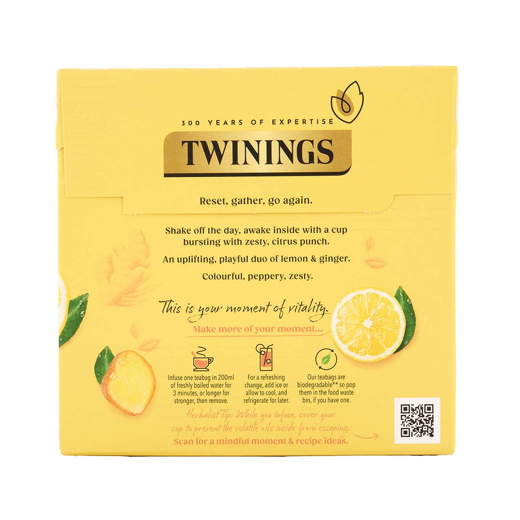 Twinings Lemon & Ginger - 80 Tea Bags