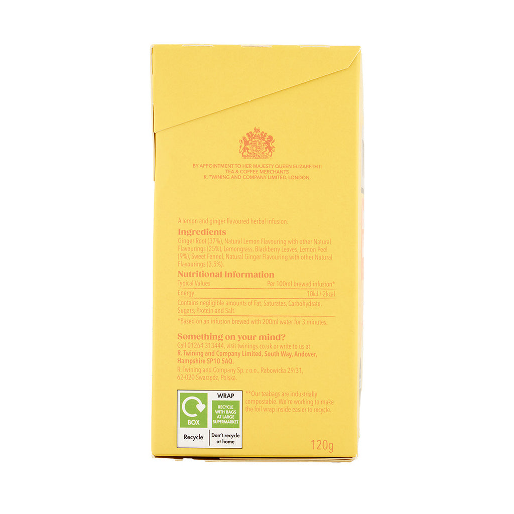 Twinings Lemon & Ginger - 80 Tea Bags