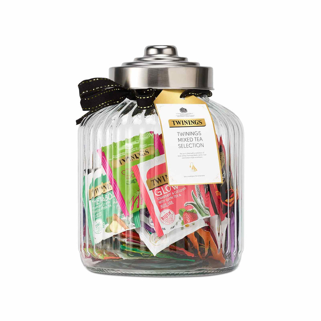 Tea Filled Gift Jars | Glass Reusable Storage Jars for Sugar, Coffee ...