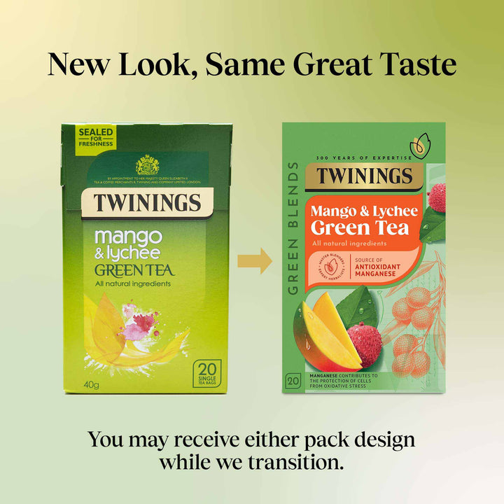 Twinings Green Tea, Mango & Lychee - 20 Tea Bags