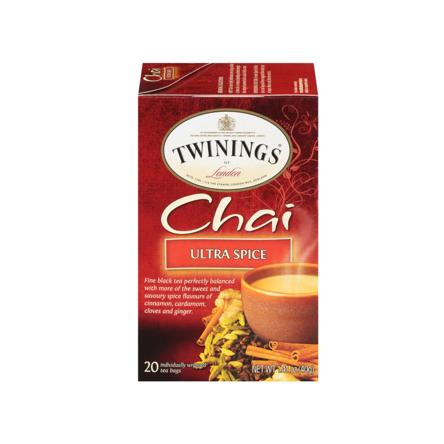 Chai Ultra Spice Black Tea (International Blend) - 20 Envelopes – Twinings