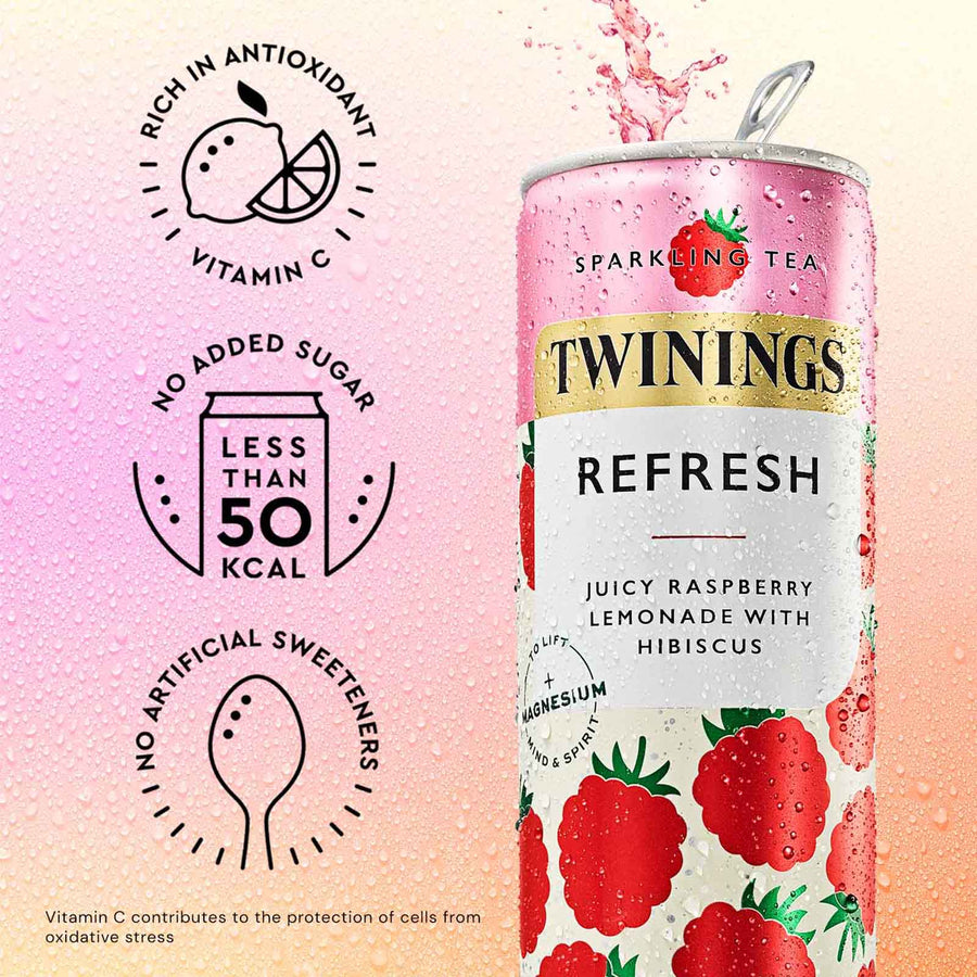 Twinings Sparkling Tea - 12 Can Selection Pack