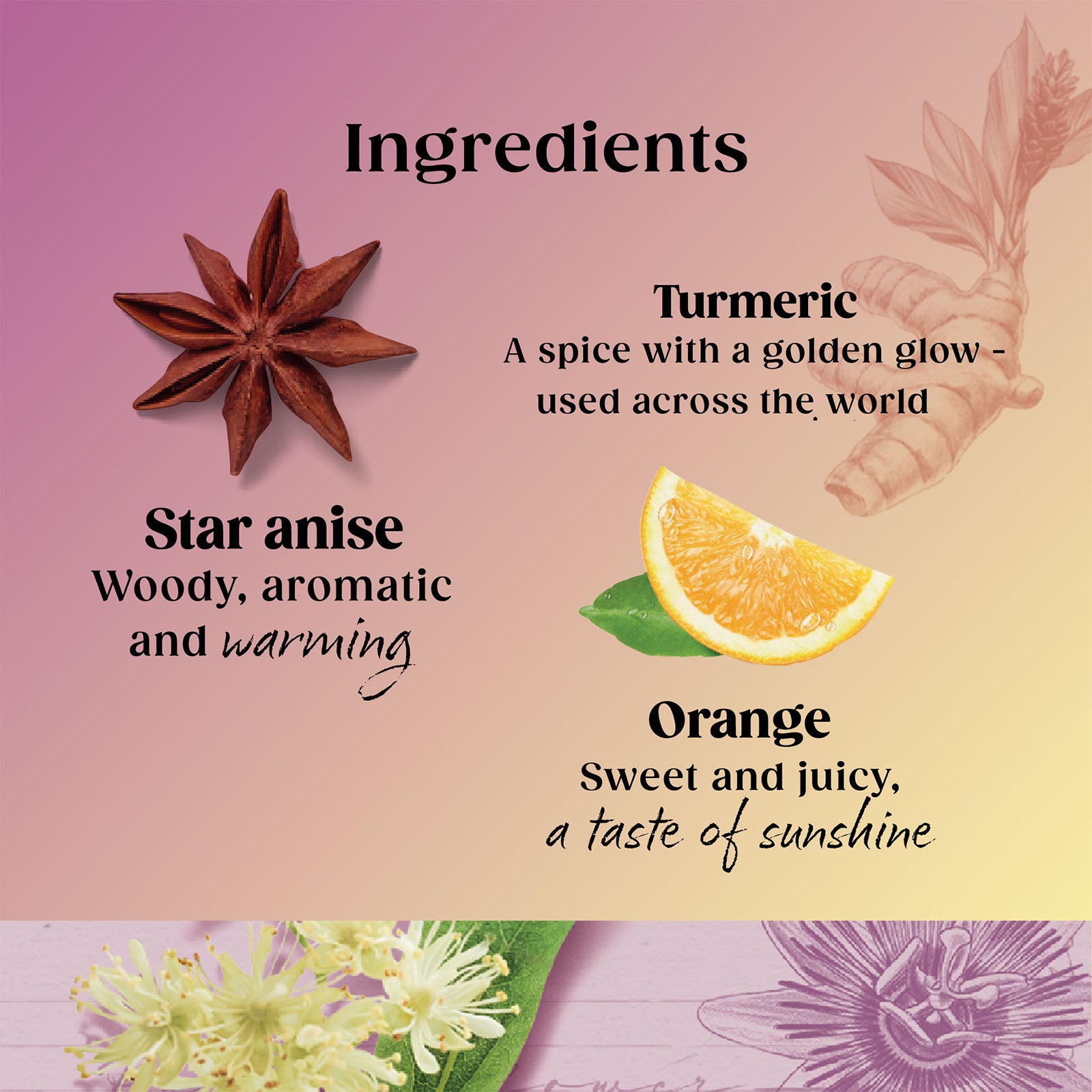 Superblends Turmeric Tea Orange & Star Anise 4 x 20 Envelopes – Twinings