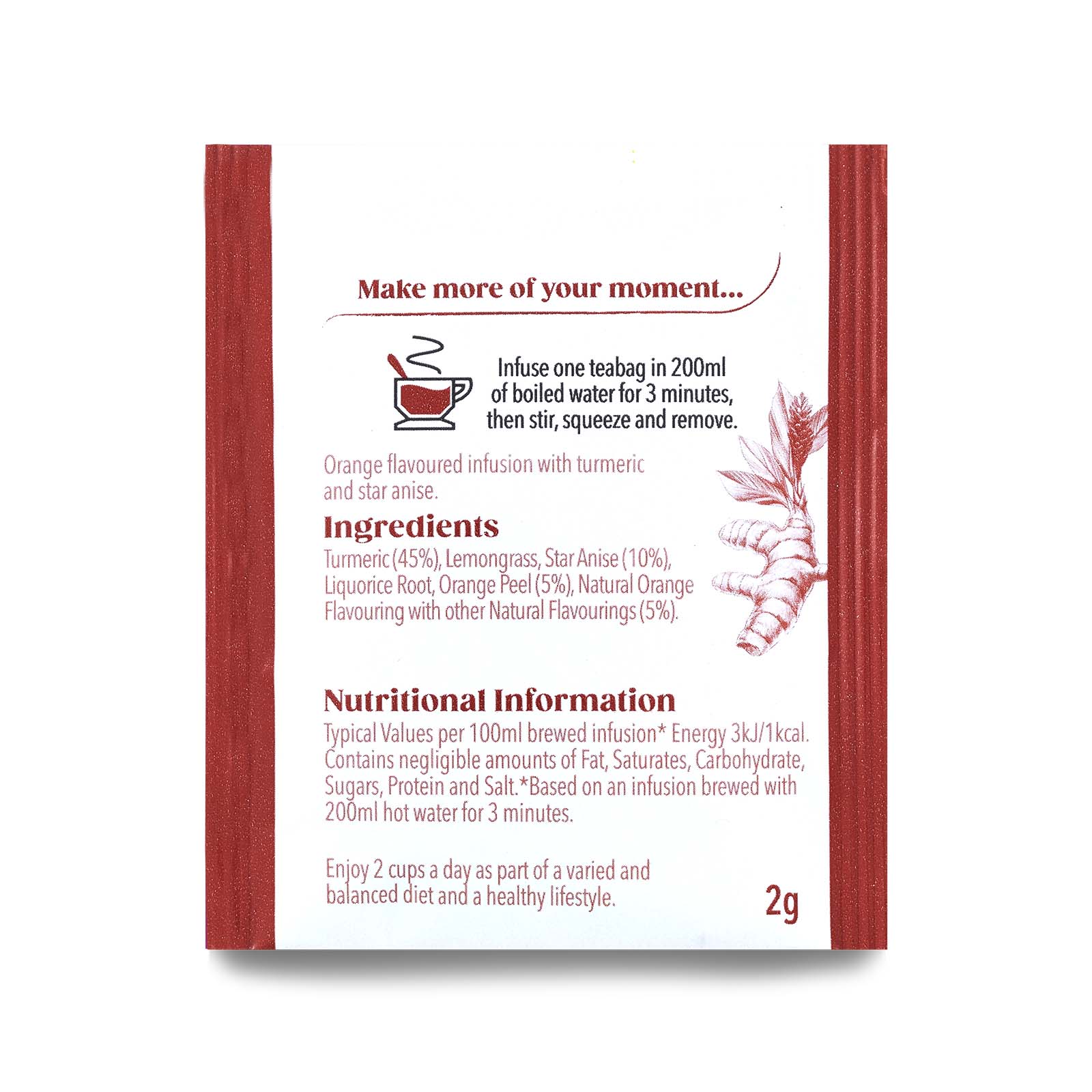 Superblends Turmeric Tea Orange & Star Anise 4 x 20 Envelopes – Twinings