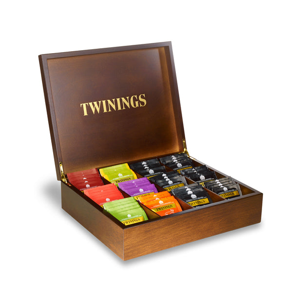 Luxury Tea Gift Selection Box - Wooden Tea Selection Box - Twinings