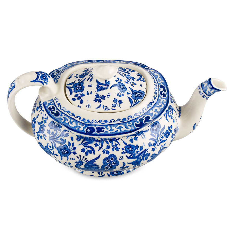 Burleigh Regal Peacock Large Teapot - Blue – Twinings