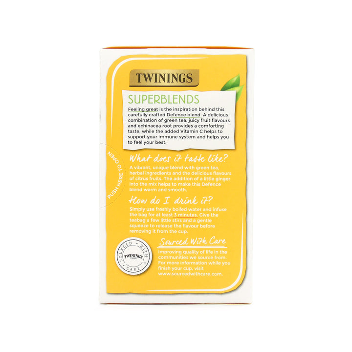 Twinings – Superblends Defence Tea – with Citrus & Ginger with Green ...
