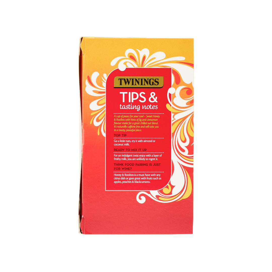 Twinings Honey & Rooibos - 15 Pyramid Bags (Individually Wrapped)