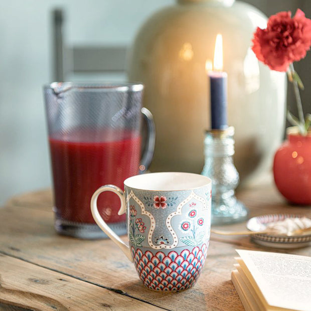 Pip Studio Flower Festival Scallop Deco Mug - Light Blue – Twinings