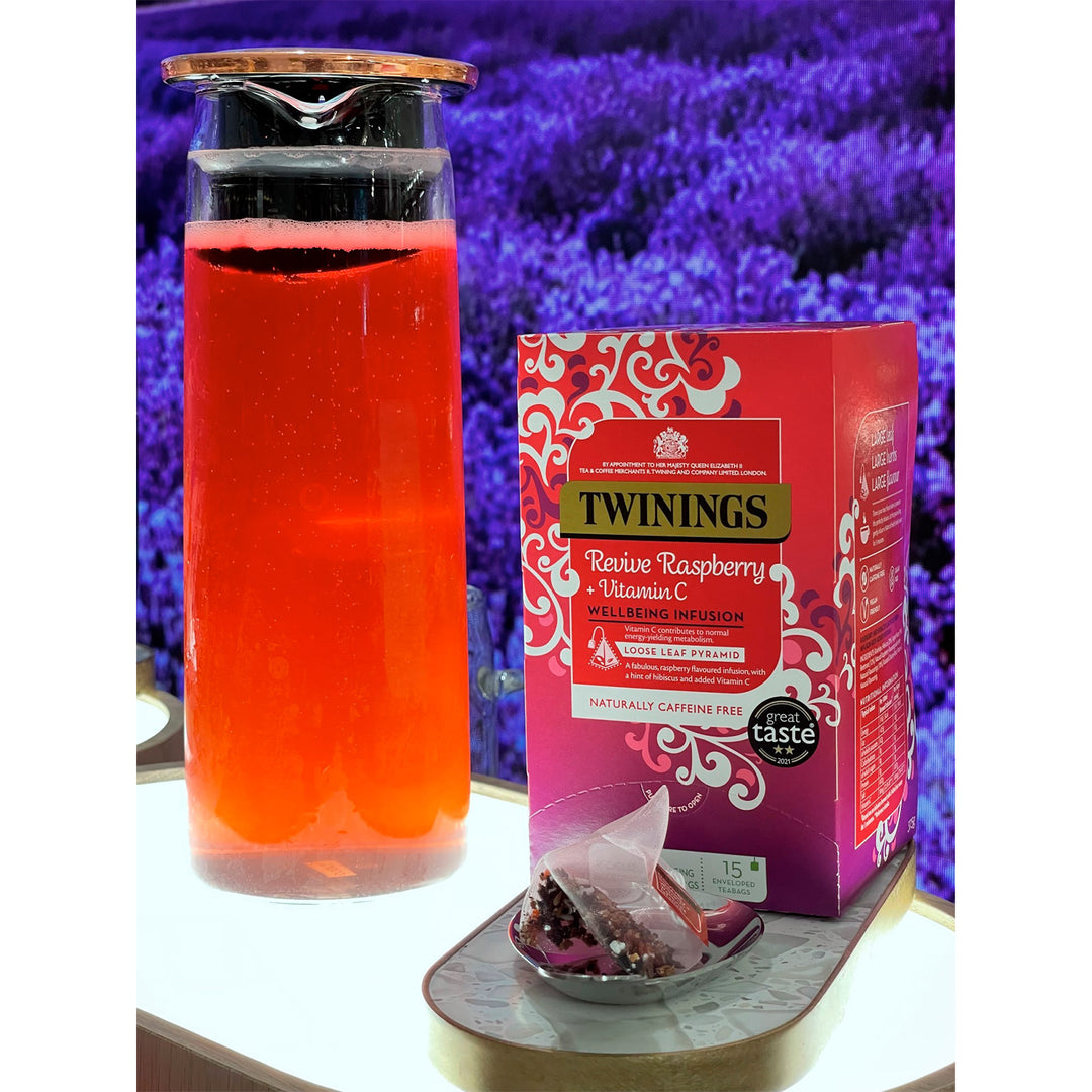 Twinings Revive Raspberry & Vitamin C - 15 Pyramid Bags (Individual)