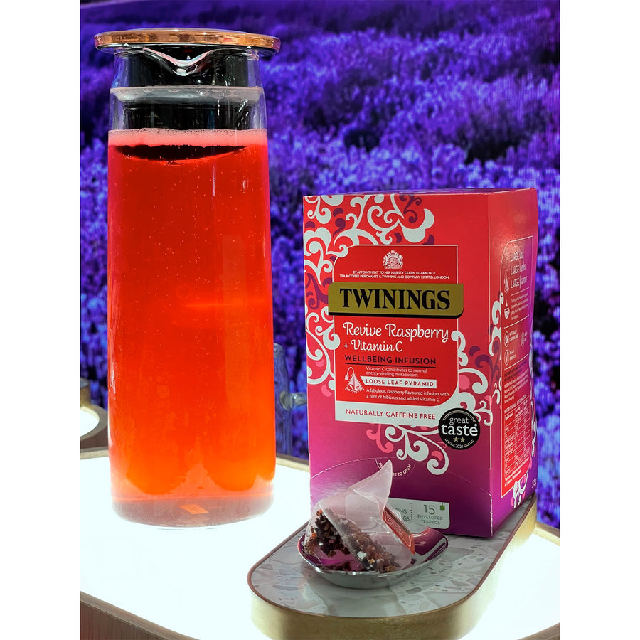 Twinings Revive Raspberry & Vitamin C - 15 Pyramid Bags (Individual)