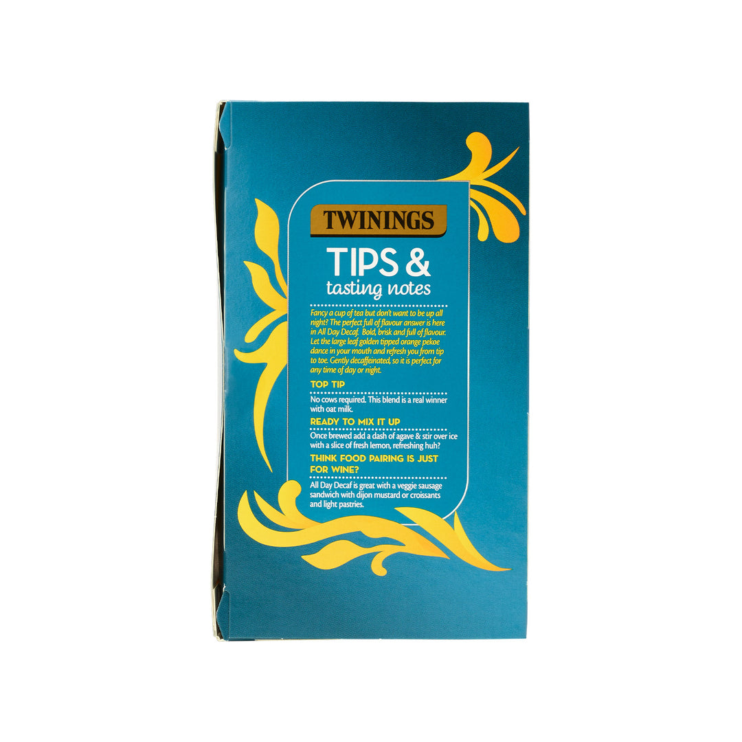 Twinings All Day Decaf - 15 Pyramid Bags (Individually Wrapped)