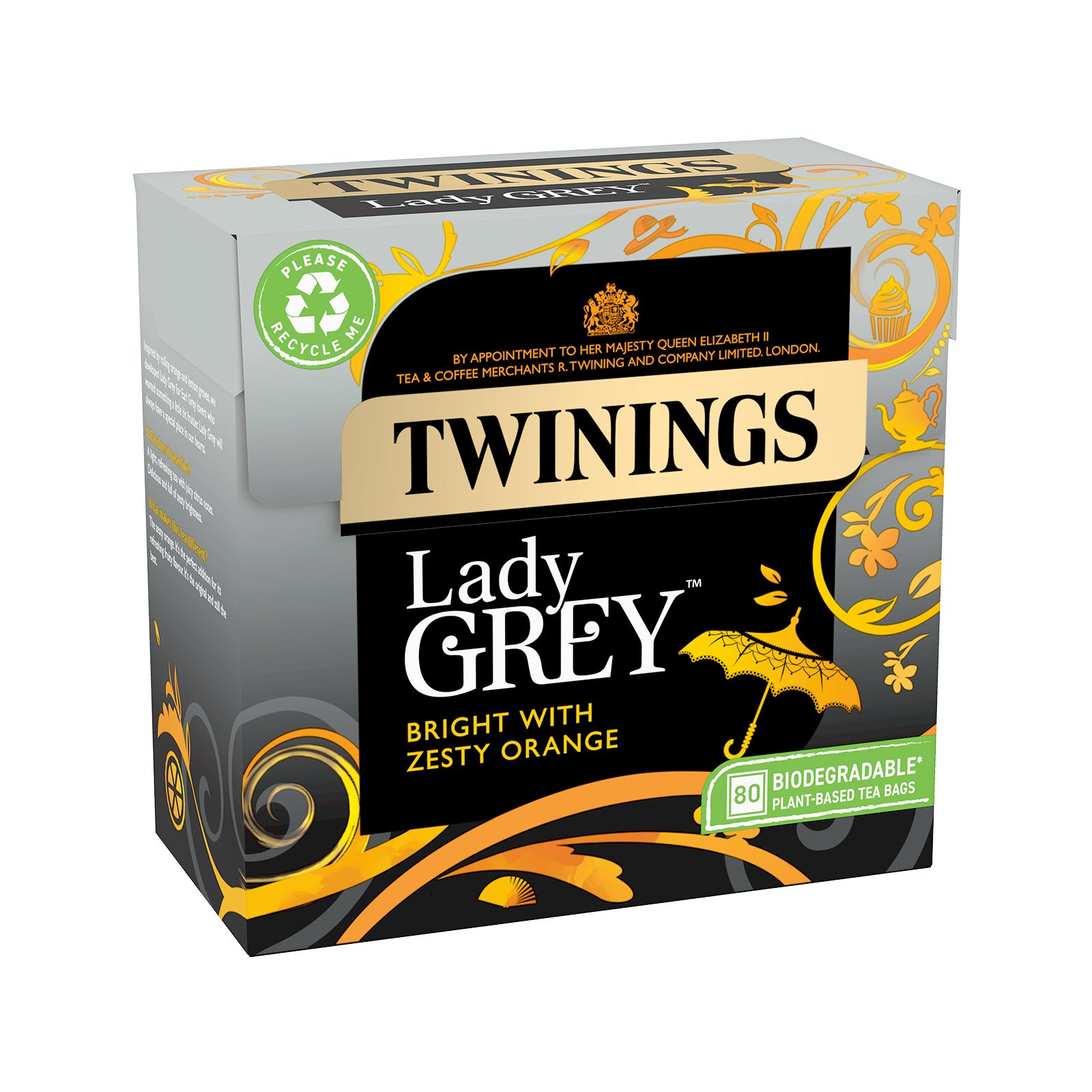 Twinings Lady Grey - 80 Tea Bags