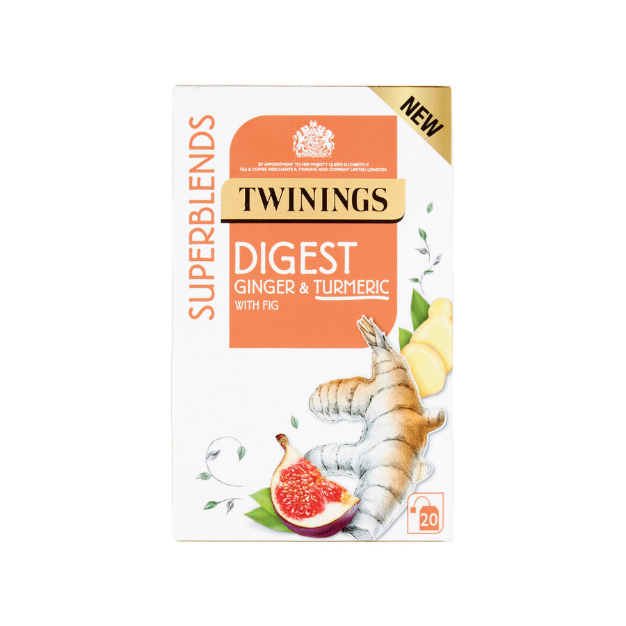 Superblends Digest Tea – Ginger & Turmeric with Fig – 20 Envelopes ...