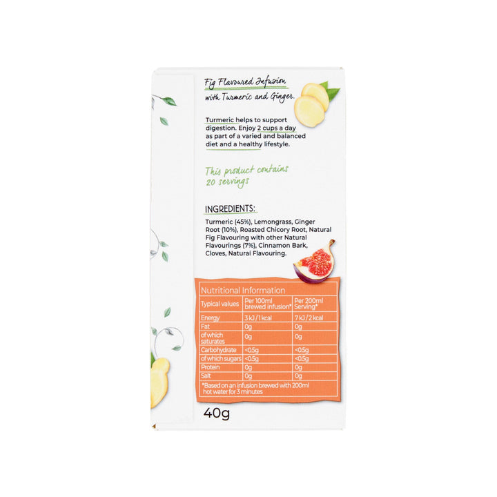 Superblends Digest Tea Ginger & Turmeric with Fig 4 x 20 Envelopes ...